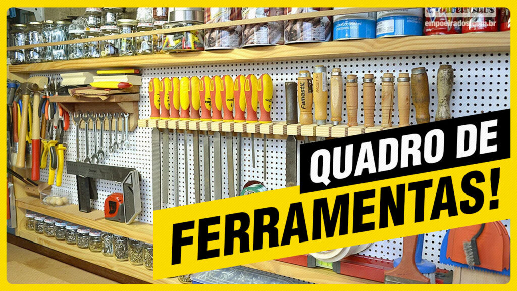 Como fazer quadro de ferramentas com madeira pinus! - Empoeirados